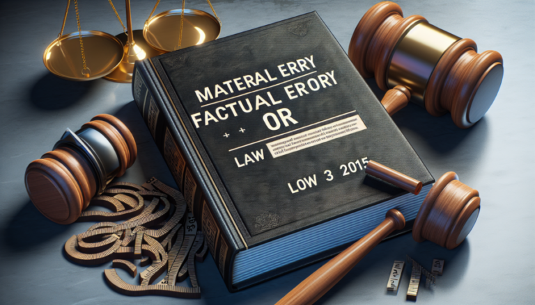 Comprendiendo el Error Material o de Hecho en la Ley 39/2015: Guía ...